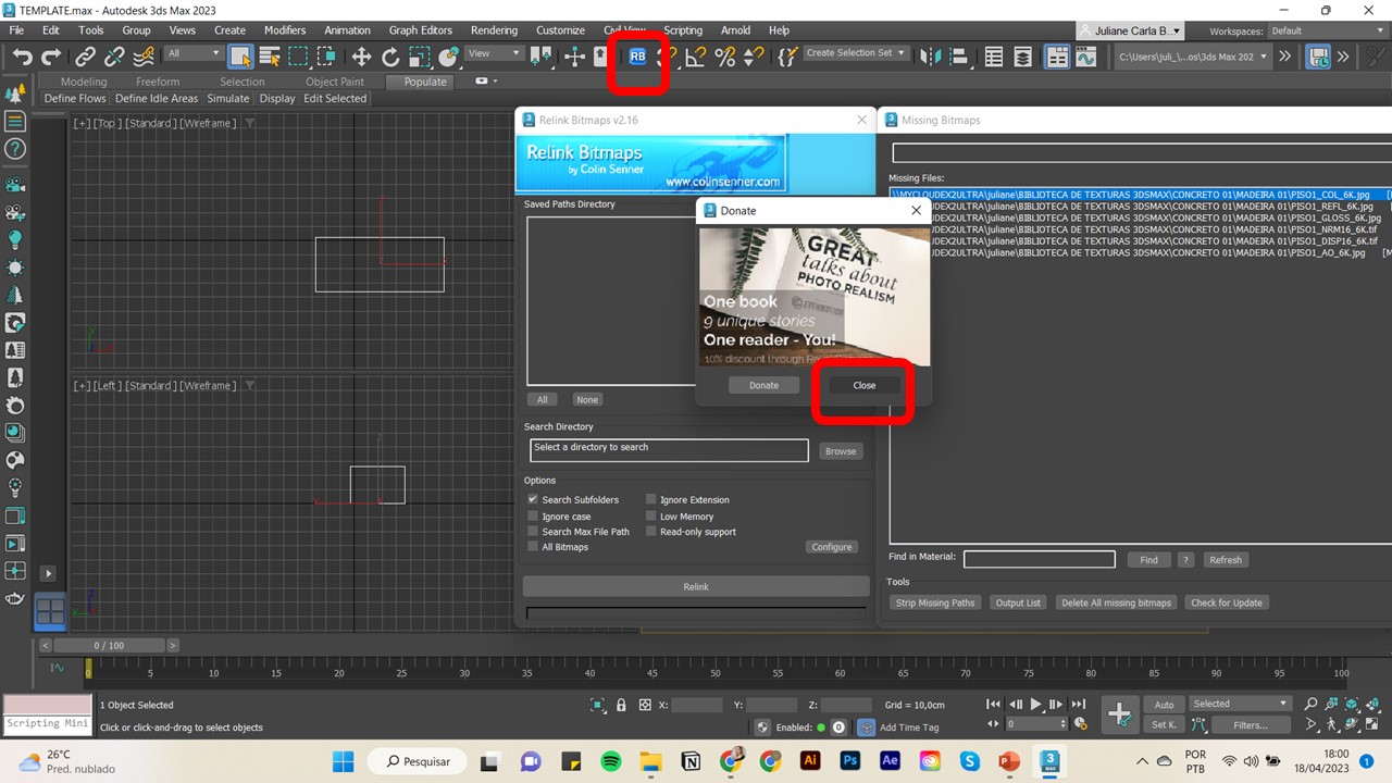 Relink Bitmap: what is it for and how to install it in 3Ds Max? - Studio Revival Arquitetura